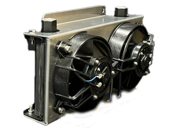 Fluidyne E-Line 19 Row Stacked Plate Cooler, 13" x 5.75" x 2" W Dual ...